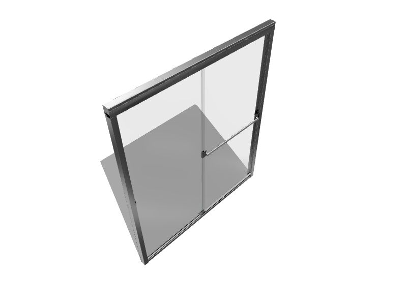 Basco Classic 56-in to 60-in W x 70-in H Semi-frameless Sliding Chrome ...