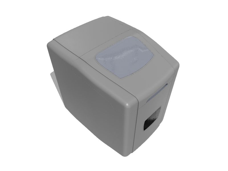 Vinotemp 26-lb Flip-up Door Freestanding Cubed Ice Maker (Silver) in ...