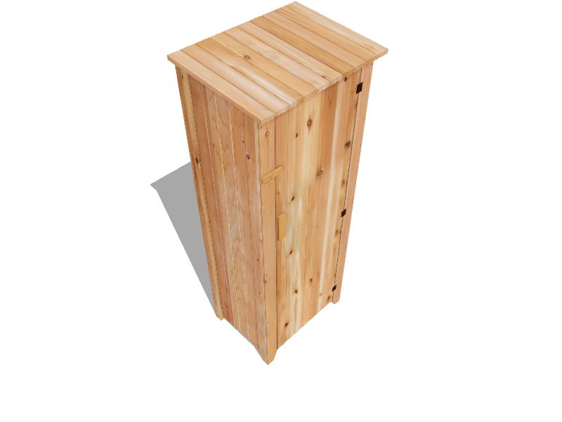All Things Cedar Natural Cedar Wood Outdoor Storage Shed (Common: 20-in ...