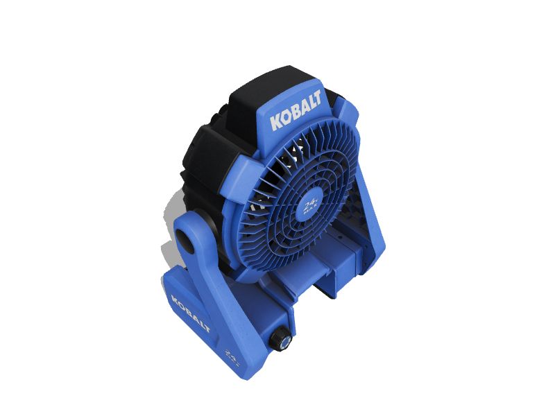 Kobalt 7-in 24-Volt 5-Speed High Velocity Indoor/Outdoor Blue Personal ...