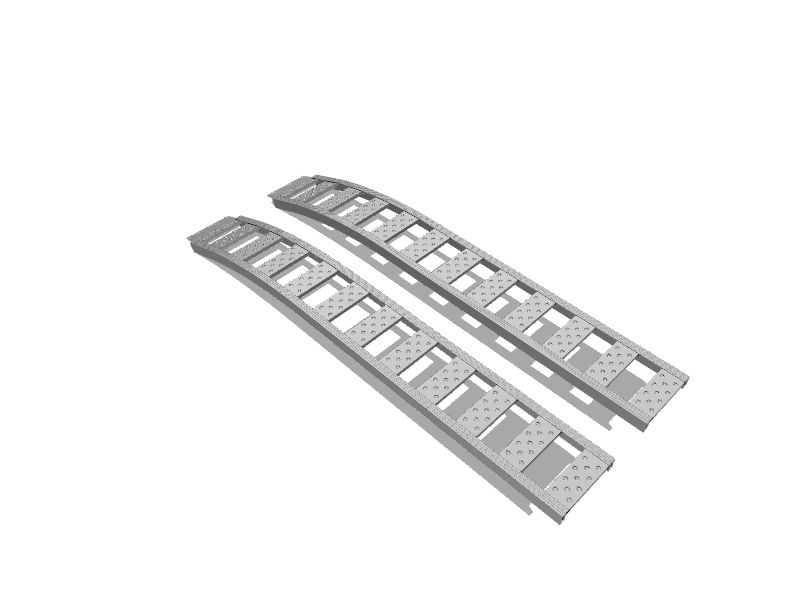 Carry-On Trailer 12-ft x 94-ft 750-lb Capacity Arched Loading Ramp in ...