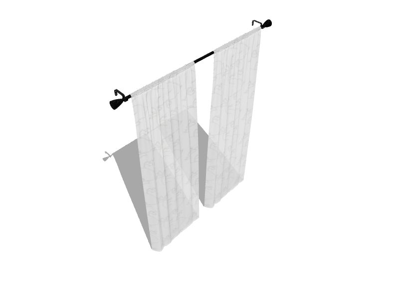 allen + roth 63-in Granite Sheer Rod Pocket Single Curtain Panel in the Curtains & Drapes ...