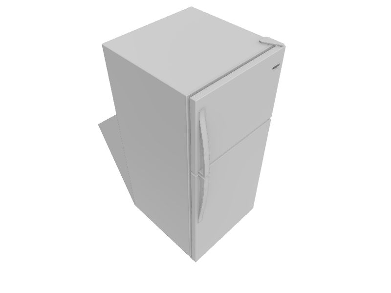 Whirlpool 18.2-cu ft Top-Freezer Refrigerator with Ice Maker (White) at ...