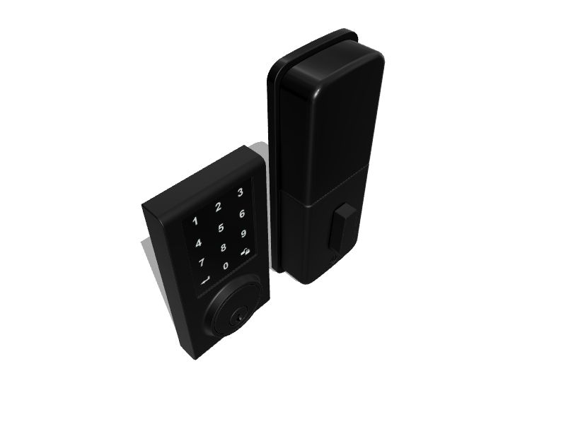 Delaney Hardware ZW300 Smartlock Black Single Cylinder Electronic ...