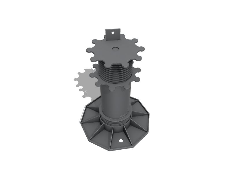 Eurotec 1-1/8-in Black Plastic Post Base Support (15-Pack) in the Deck ...