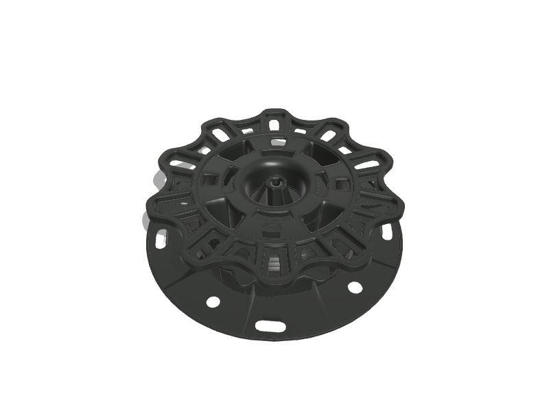 Eurotec 1-1/8-in Black Plastic Post Base Support (10-Pack) in the Deck ...