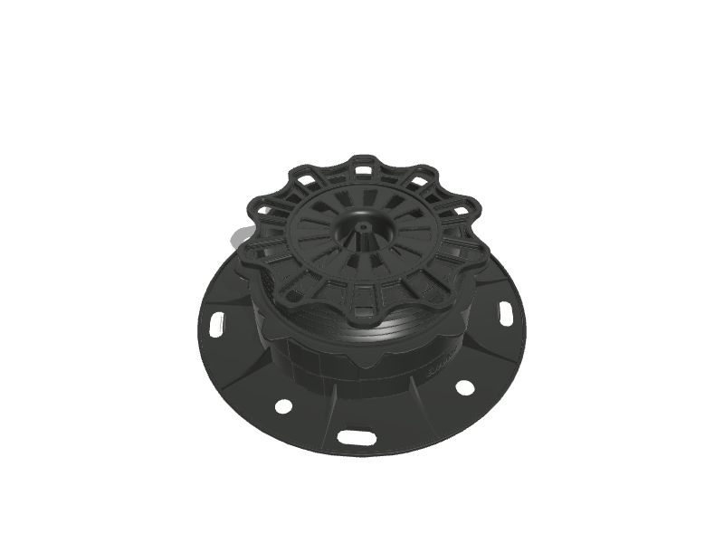 Eurotec 1-1/8-in Black Plastic Post Base Support (10-Pack) in the Deck ...