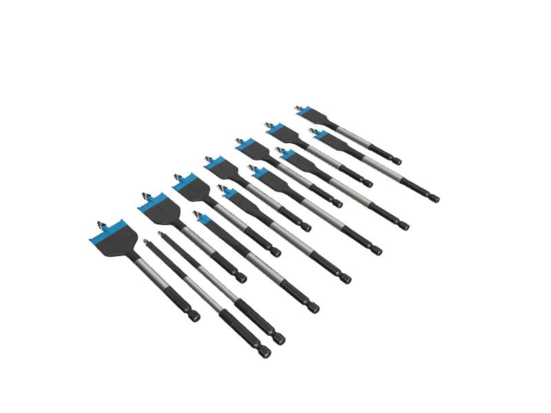 Spyder 14-Piece x 6-in Woodboring Spade Drill Bit Set in the Woodboring ...