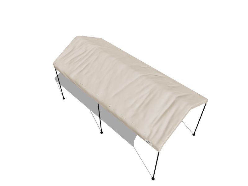 ShelterLogic 20-ft x 10-ft Rectangle Sandstone Standard Canopy 26014 at ...