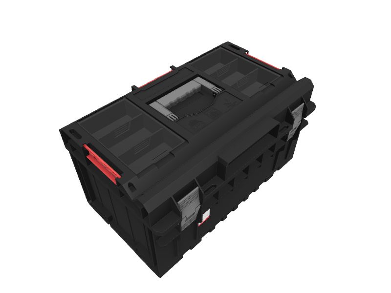 Qbrick System QS ONE 350 Profi 23-in Black Plastic and Metal Lockable ...