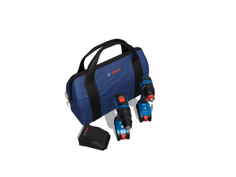 Bosch 18-volt 2-Tool Brushless Power Tool Combo Kit with Soft Case (2 ...