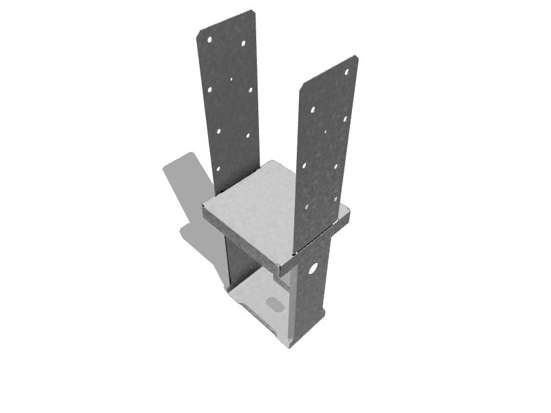 Simpson Strong-Tie Common 6-in x 6-in G90 Galvanized Wood To Concrete ...