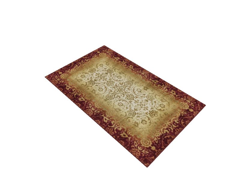Style Selections Ryder 8 X 10 (ft) Red Indoor Border Area Rug at Lowes.com
