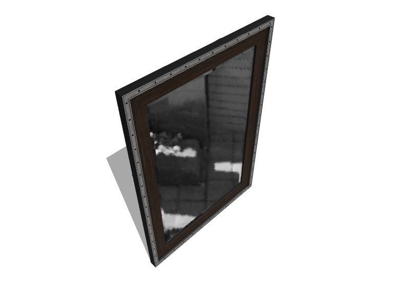 allen + roth 30-in W x 42-in H Silver/Driftwood Gray Framed Wall Mirror ...