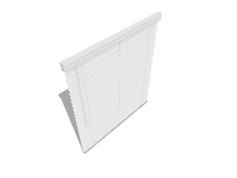 LEVOLOR Trim+Go 2-in Slat Width 62-in x 72-in Cordless White Faux Wood Room Darkening Horizontal ...