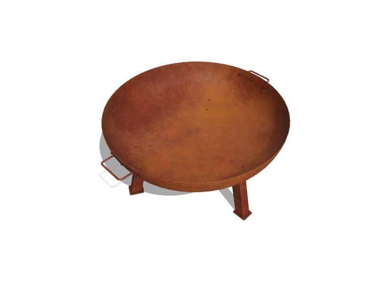 Sunnydaze Decor 24-in W Orange Cast Iron Wood-Burning Fire Pit RCM ...