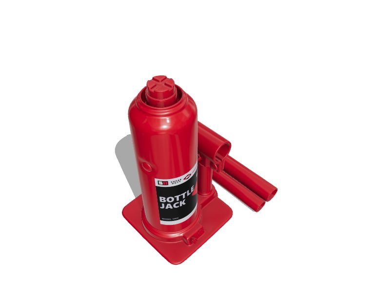 American Forge & Foundry Red 4-Ton Steel Manual Bottle Jack in the ...