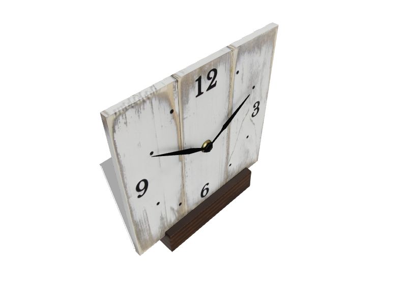 allen + roth Analog Rectangle Tabletop Rustic in the Clocks department ...