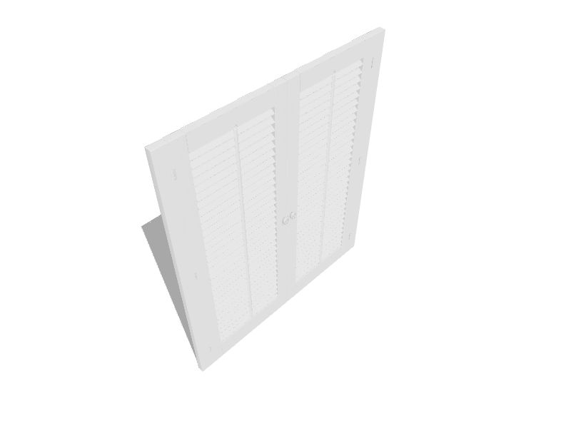 allen + roth 23-in-25-in W x 28-in L Colonial White Faux Wood in the Interior Shutters ...