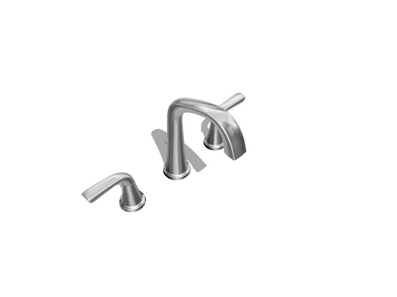 Delta Larkin Chrome Widespread 2-Handle WaterSense Bathroom Sink Faucet with Drain in the ...