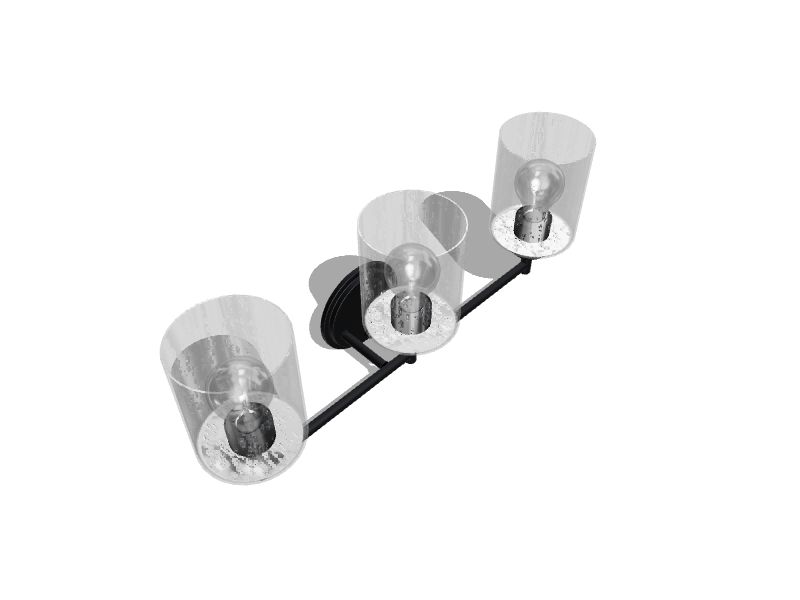 Kichler Winslow 21.5-in 3-Light Black Modern/Contemporary Vanity Light ...