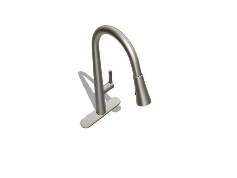 allen + roth Bryton Stainless Steel Single Handle Pull-down Kitchen ...