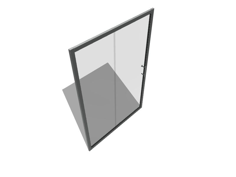 ANZZI Halberd series Brushed Nickel 47-in to 48-in W x 72-in H Framed Hinged Shower Door SD ...