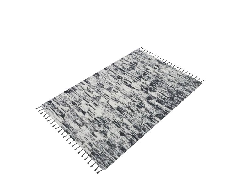 allen + roth Karly 5 X 8 (ft) Charcoal Ivory Indoor Geometric Area Rug ...