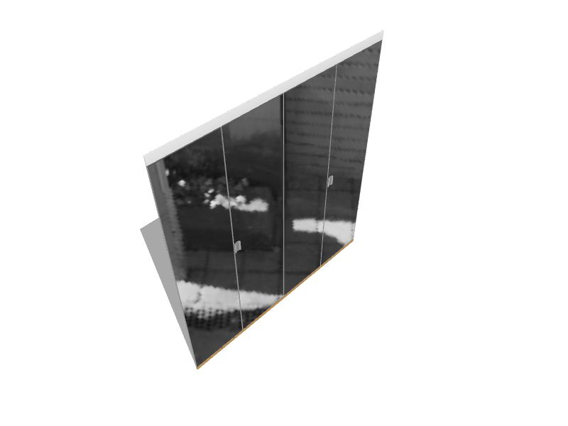 Custom Door & Mirror CDM 72-in x 80-in Mirrored Glass Smooth ...