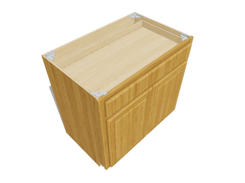 Diamond NOW Portland 36-in W x 35-in H x 23.75-in D Wheat Door and ...