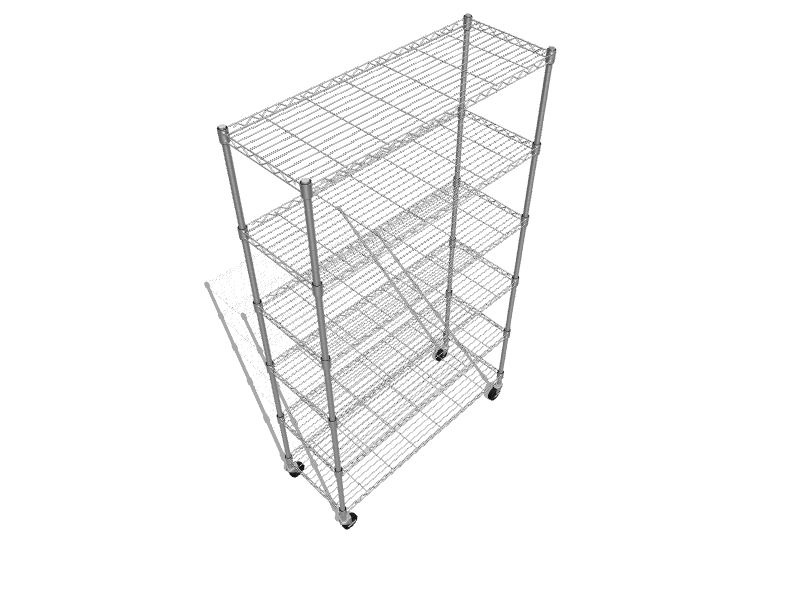 BestOffice FDW Metal Heavy Duty Pallet Racking System (48-in W x 18-in ...