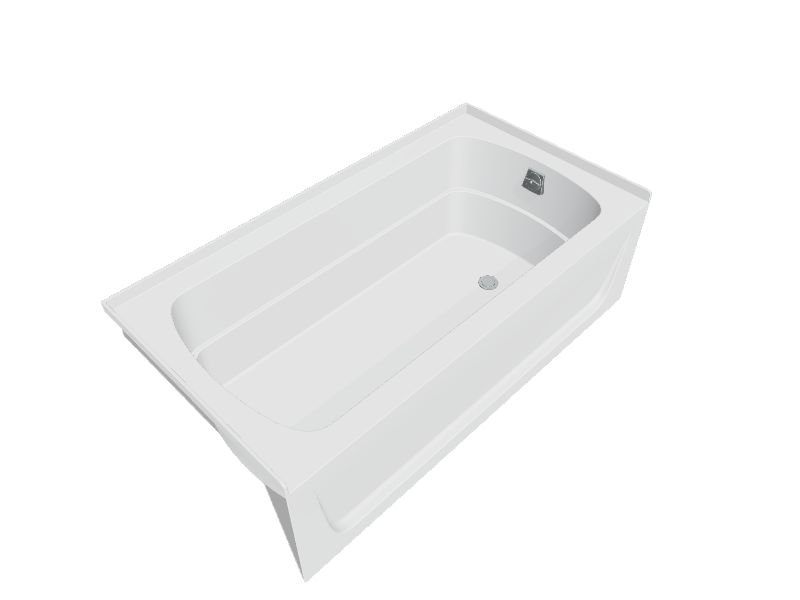 Sterling 32-in x 60-in White Fiberglass/Plastic Composite Alcove ...