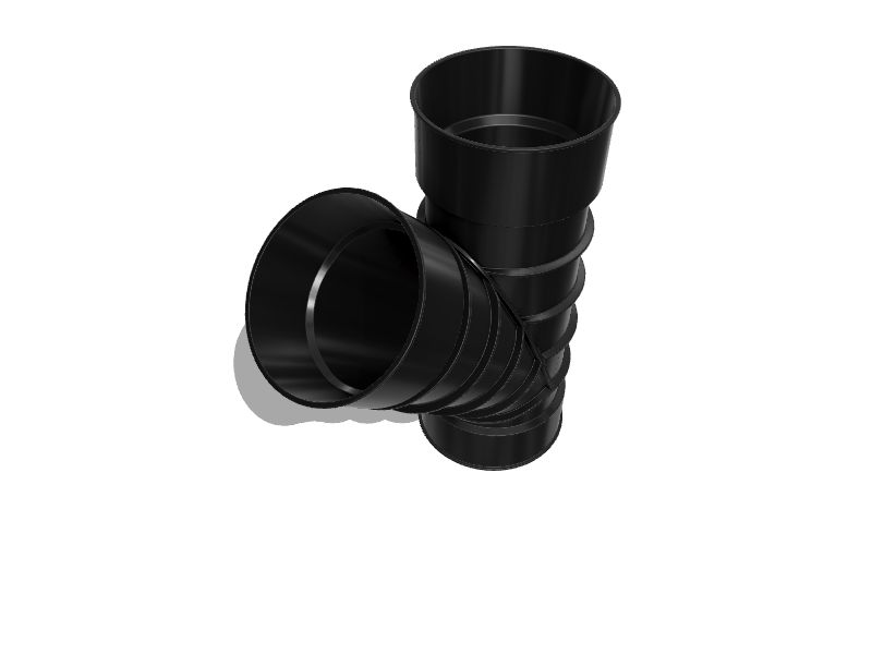 ADS 4-in x 4-in 45-Degree Corrugated Wye Fittings 0422AA at Lowes.com