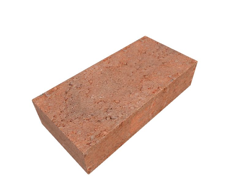 8-in L x 4-in W x 2-in H Rectangle Red/Charcoal Concrete Paver ...