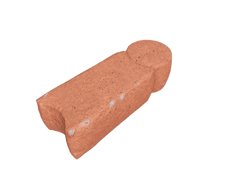 Geometric 12-in L x 4-in W x 3-in H Red Concrete Straight Edging Stone ...