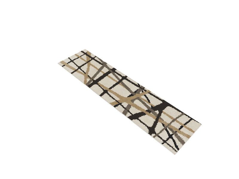 allen + roth Yotta 2 X 8 (ft) Cream Indoor Abstract Runner Rug at Lowes.com