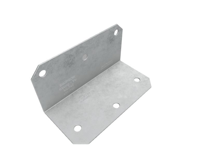 Simpson Strong-Tie 2-in x 4-in 12-Gauge Galvanized Steel Angle in the ...