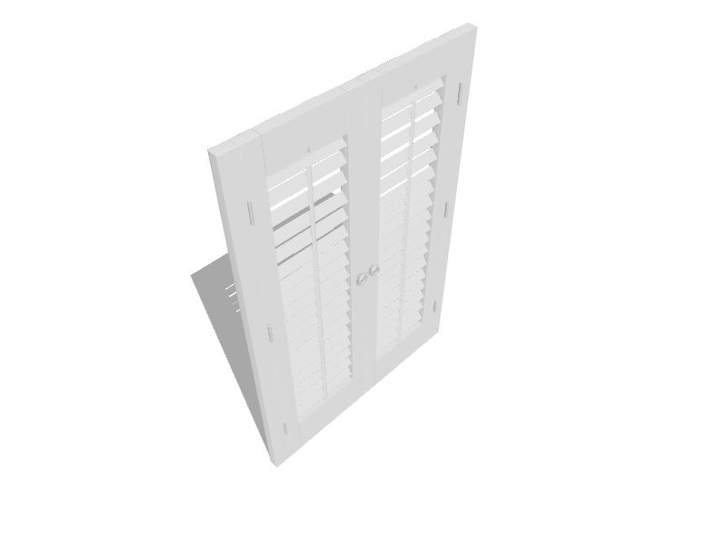 allen + roth 35-in-37-in W x 36-in L Plantation White Faux Wood Interior Shutter at Lowes.com