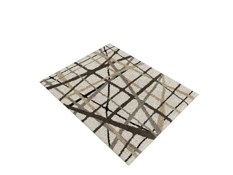 allen + roth Yotta 8 x 10 Cream Indoor Abstract Area Rug at Lowes.com