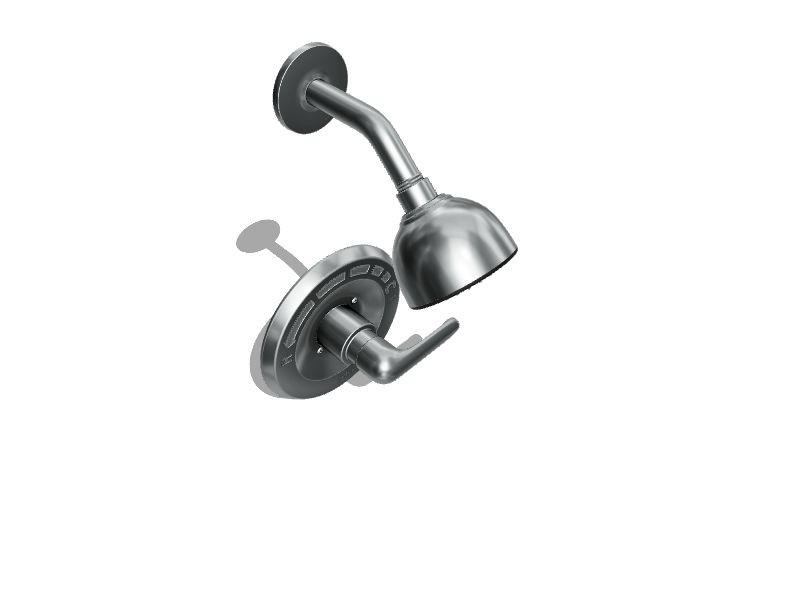 Delta Classic Chrome 1-handle Single Function Round Shower Faucet Valve ...