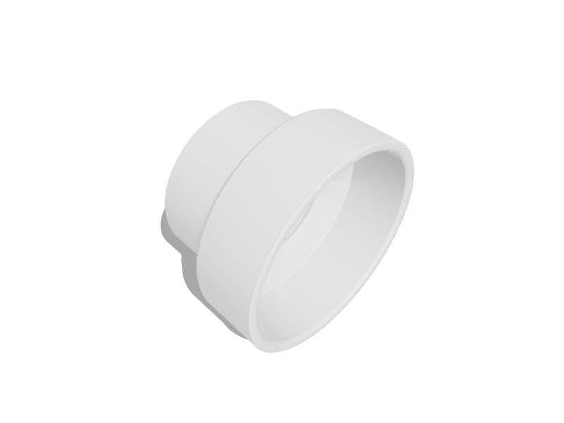 Charlotte Pipe 1-1/2-in x 2-in PVC DWV Adapter Coupling PVC 00102 0600 ...