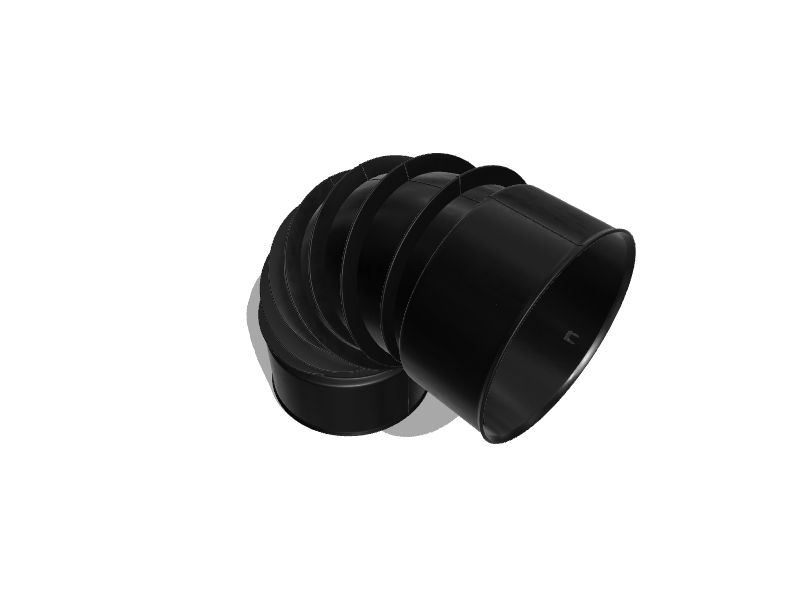 ADS 4-in x 4-in 90-Degree Corrugated Elbow Fittings 0490AA at Lowes.com