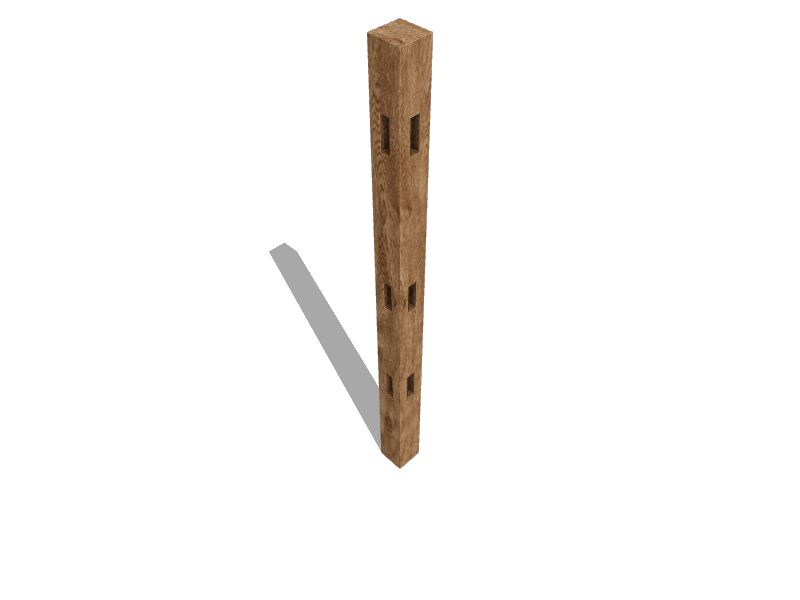 Severe Weather 4-in x 5-1/3-ft Pressure Treated Pine Flat-top Split ...