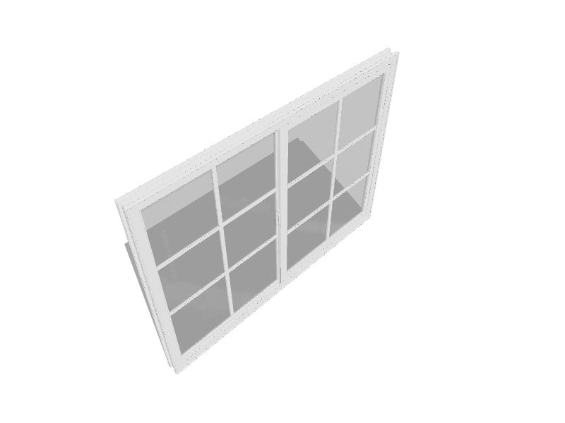 JELD-WEN V-2500 47.5-in x 35.5-in Left-Operable Vinyl New Construction ...