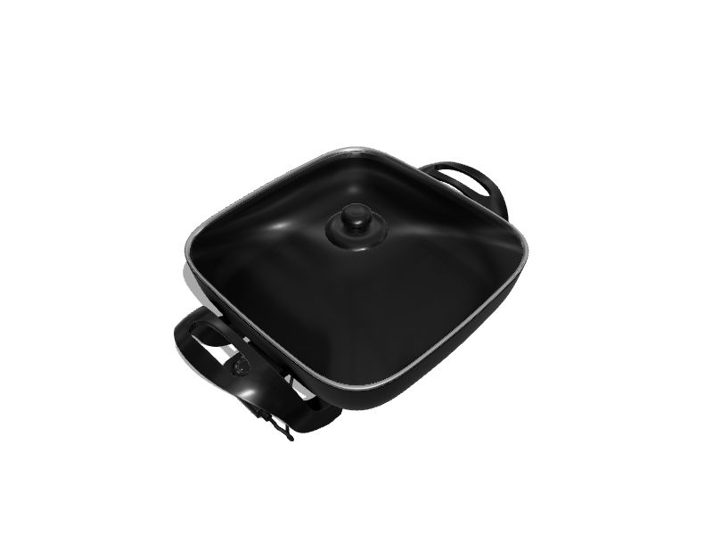 Deni 12-in L x 12-in W 1300-Watt Non-Stick Electric Skillet at Lowes.com