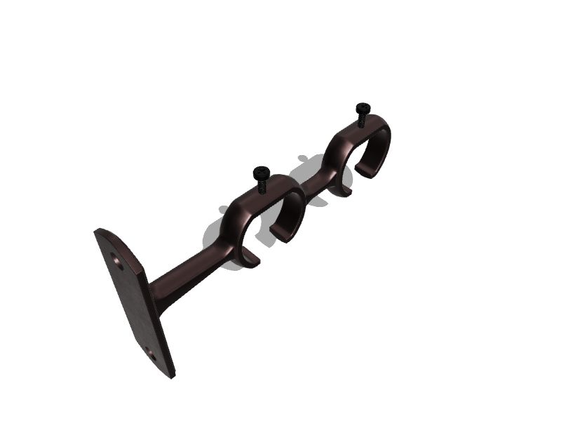 allen + roth Specialty Bronze Steel Traverse Curtain Rod Bracket at ...