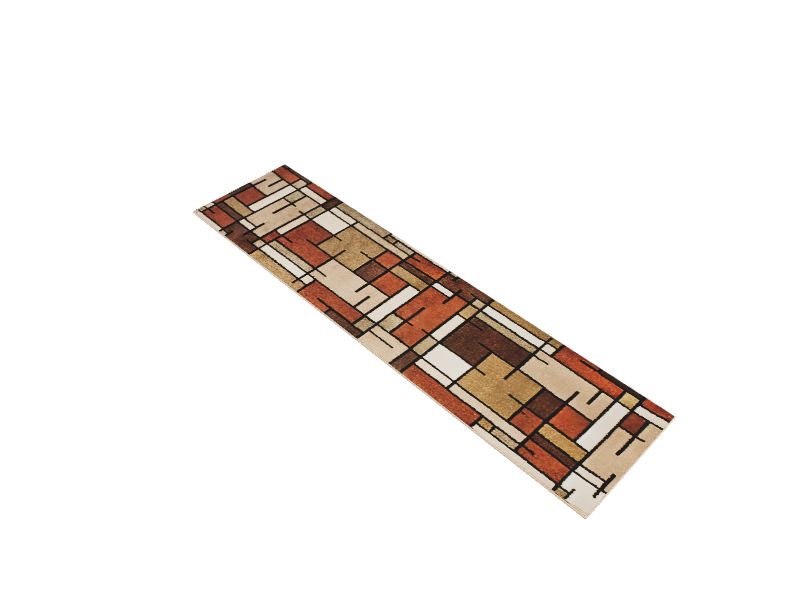 allen + roth Addington 2 X 8 (ft) Brown/Tan Indoor Geometric Runner Rug ...