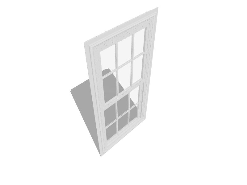 JELD-WEN V-2500 33-1/2-in x 64-1/2-in White Vinyl New Construction ...
