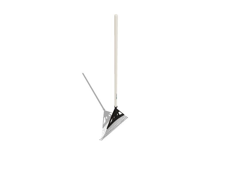 Blue Hawk 20-in Polysteel Lawn Rake with Wood Handle in the Lawn & Leaf ...