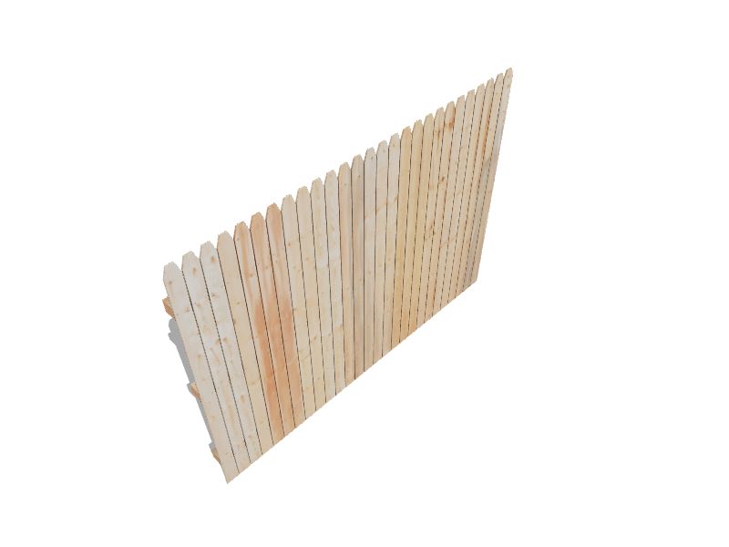 6-ft x 8-ft Spruce Stockade Privacy Stockade Fence Panel in the Wood ...